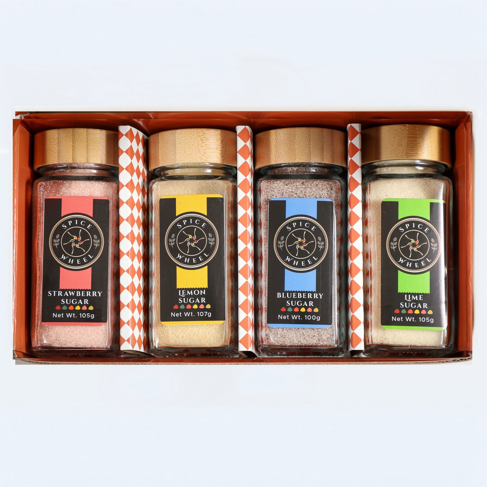 Mocktail Sugar Gift Set – 4 Flavored Sugars for Tea, Baking, Mocktails