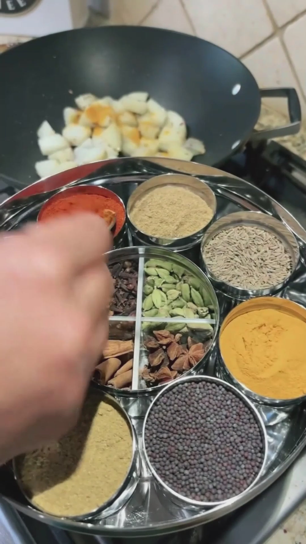 Indian Spice Wheel
